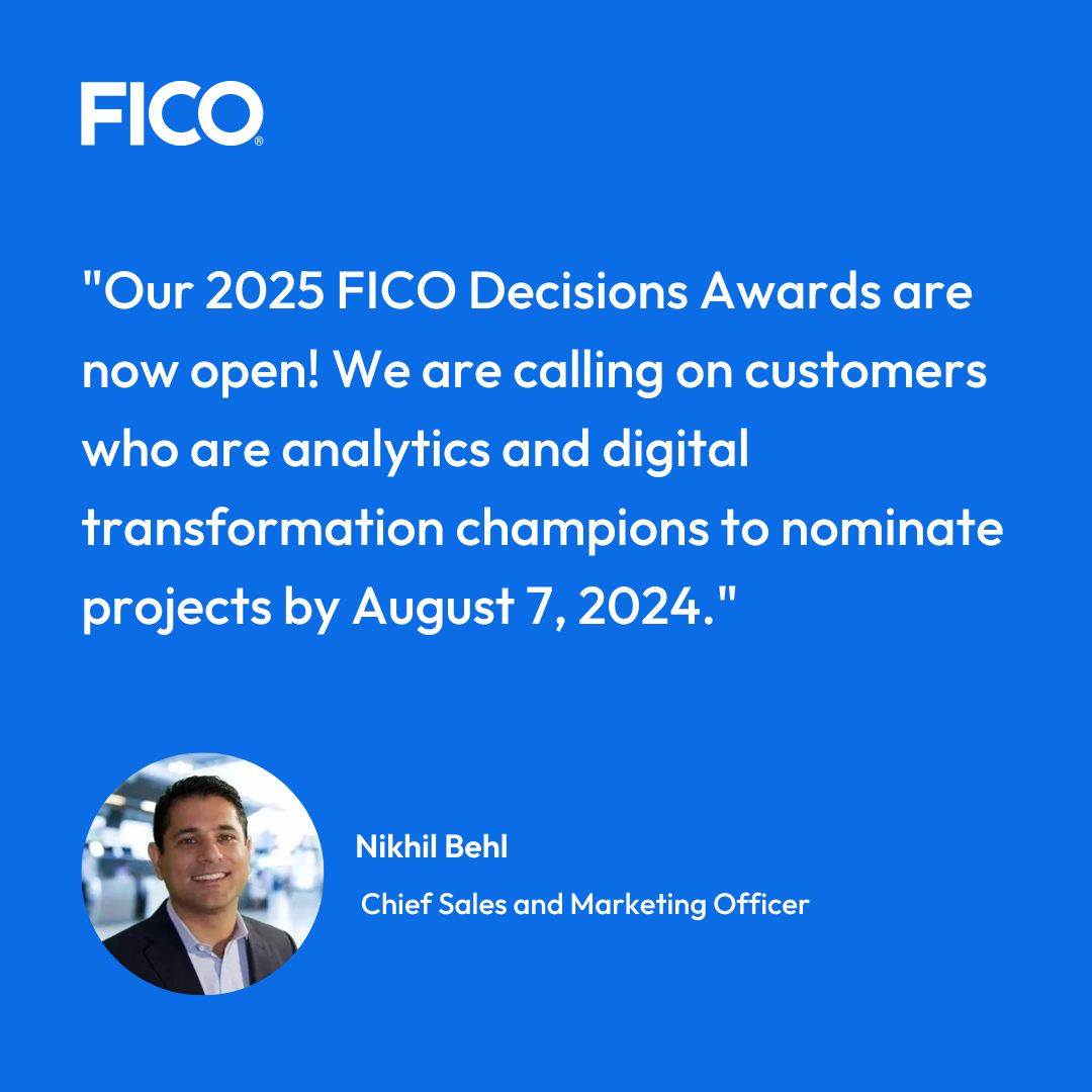 2025 FICO Decision Awards: Nominations Now Open